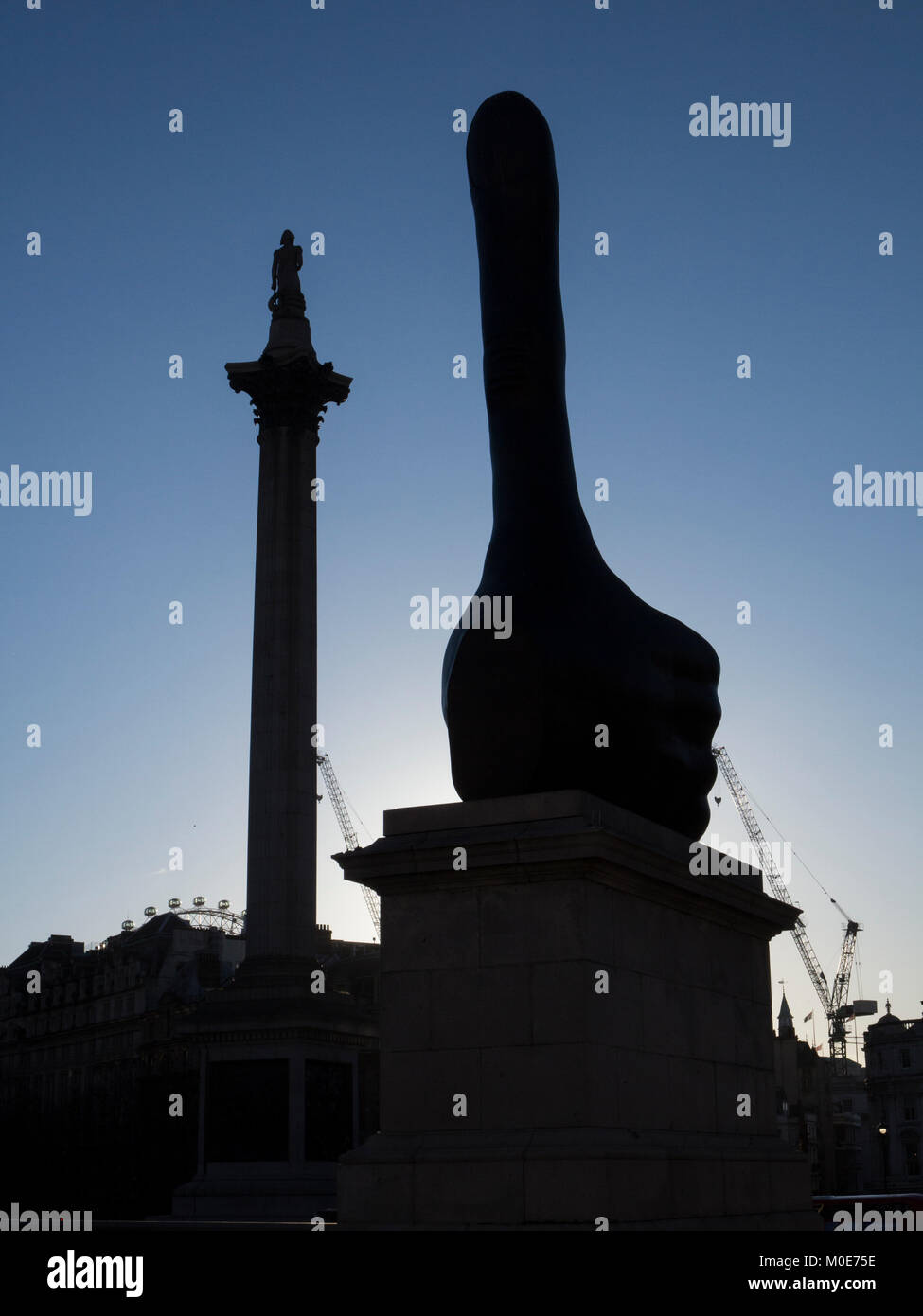 'Really Good' statue in Trafalgar Square Stock Photo - Alamy