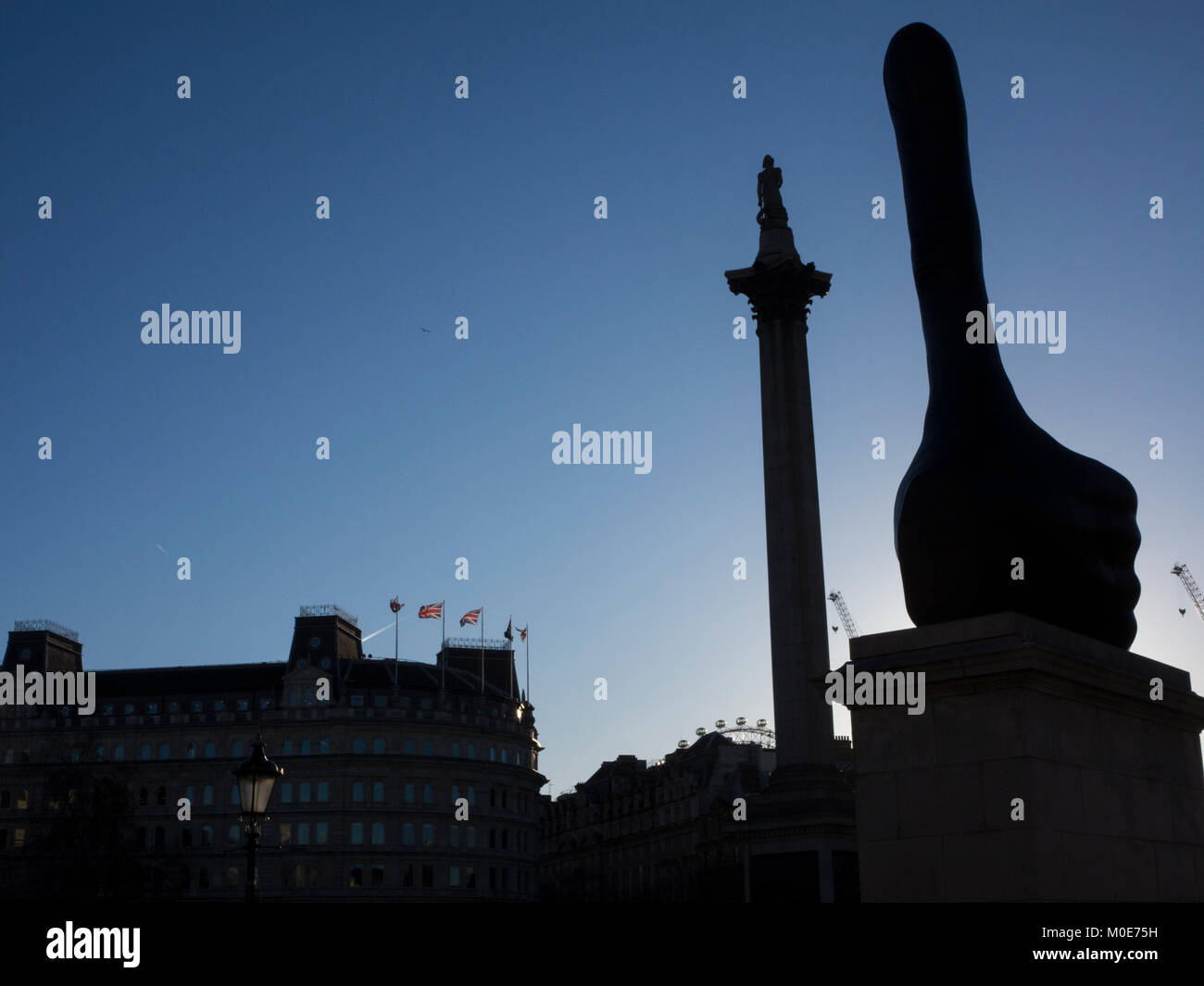 'Really Good' statue in Trafalgar Square Stock Photo - Alamy