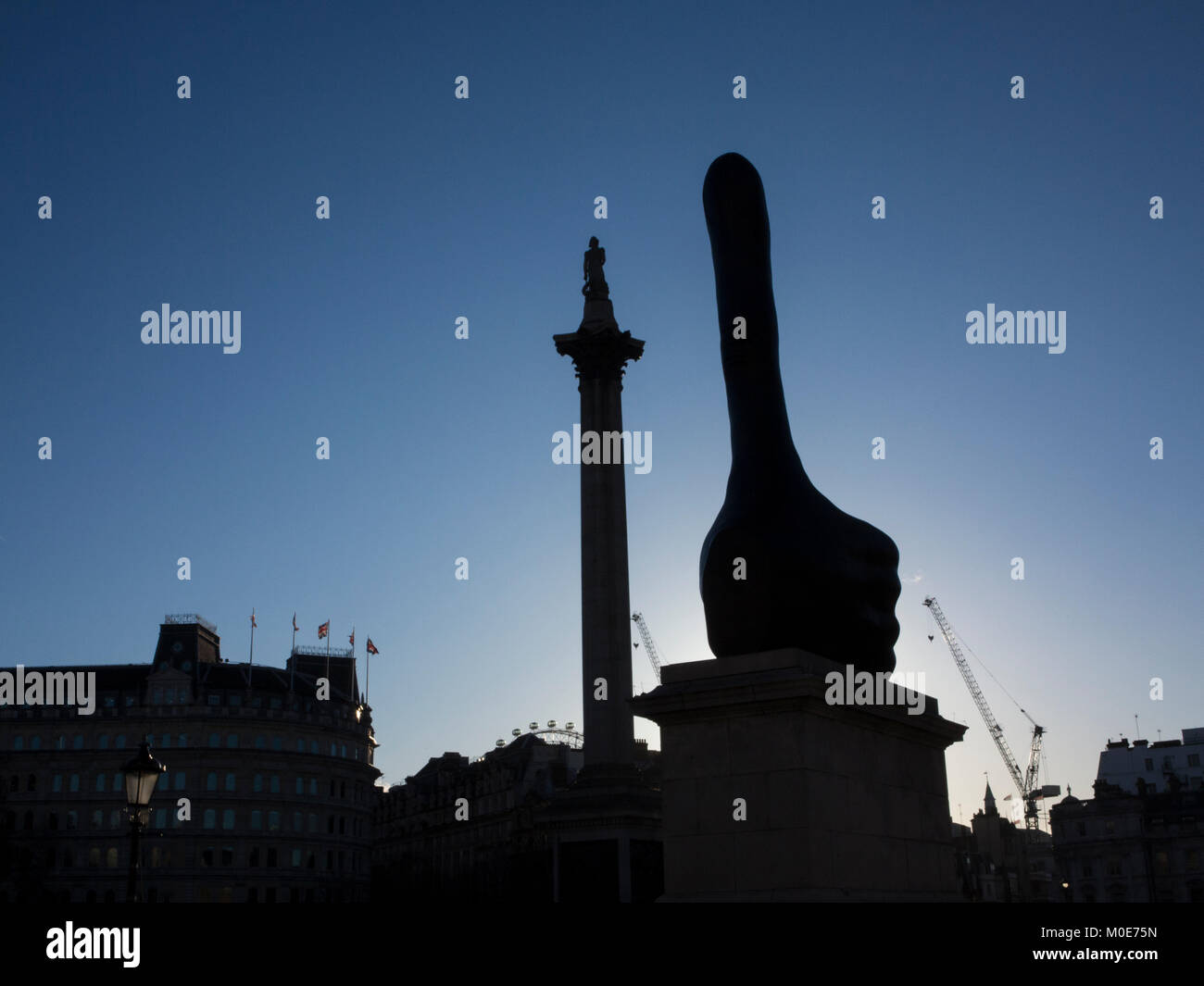 'Really Good' statue in Trafalgar Square Stock Photo - Alamy