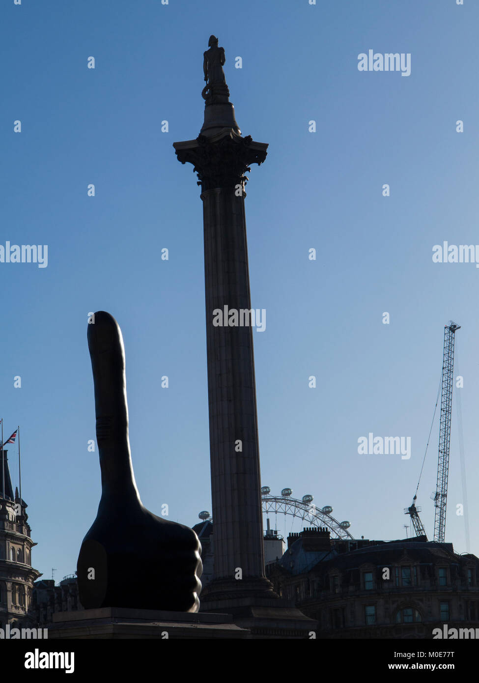 'Really Good' statue in Trafalgar Square Stock Photo - Alamy