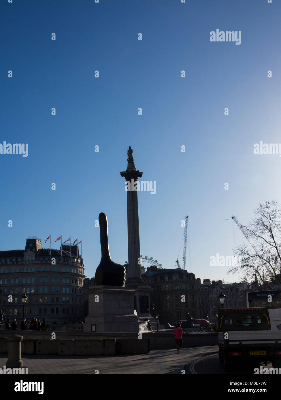 'Really Good' statue in Trafalgar Square Stock Photo - Alamy