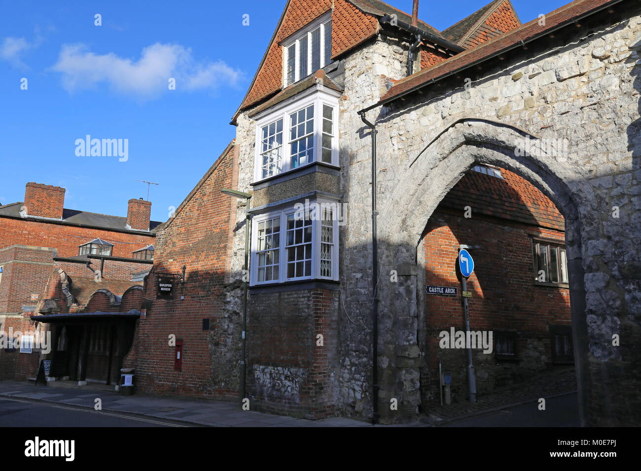 Castle Arch and Guildford Museum, Quarry Street, Guildford, Surrey ...