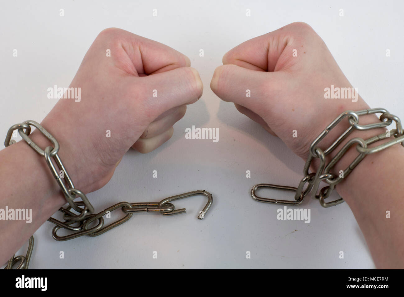 Chained Hands High Resolution Stock Photography and Images - Alamy