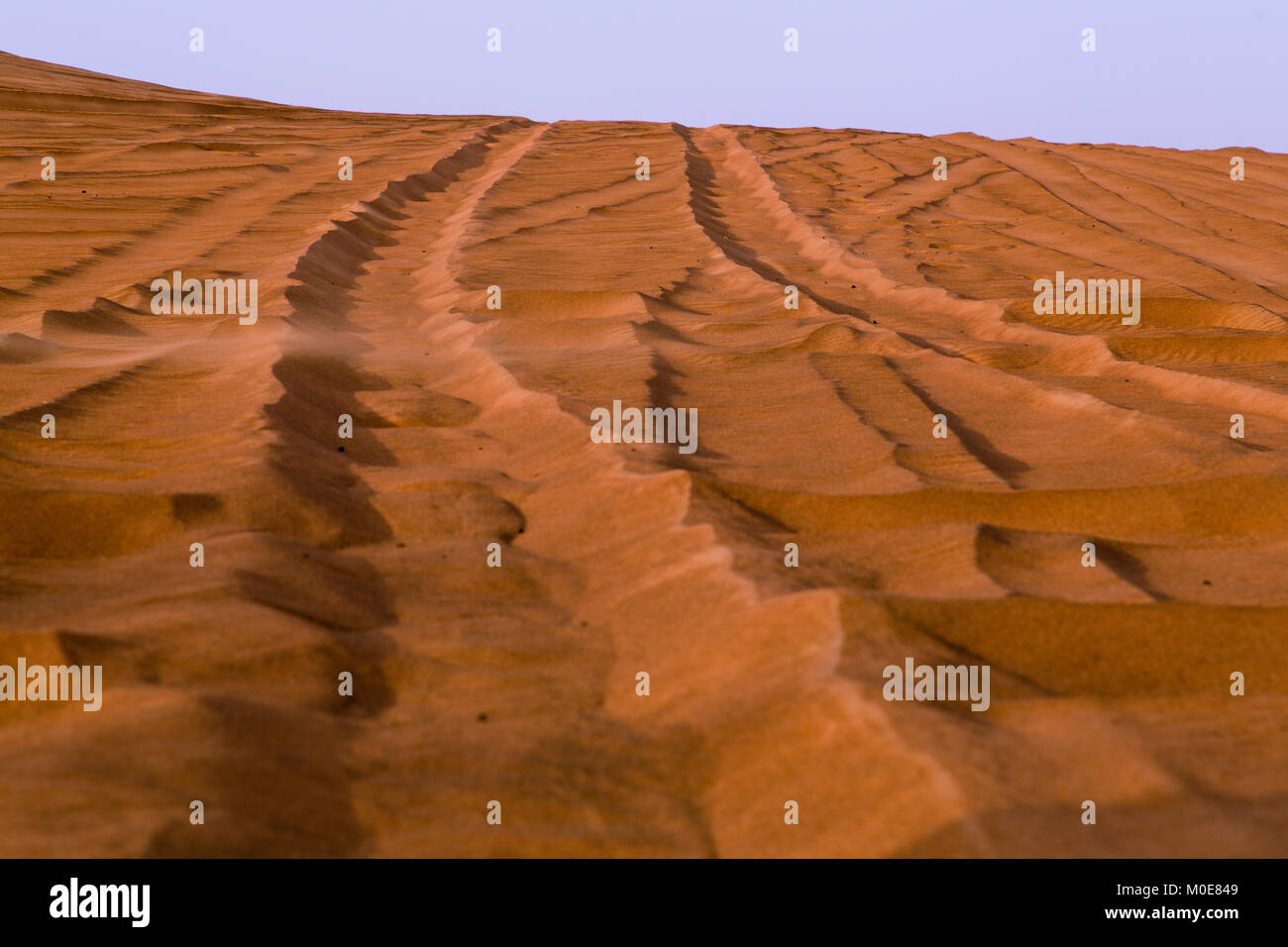 The Red sand of the Pink Rock Desert, Sharjah, Dubai, UAE Stock Photo ...