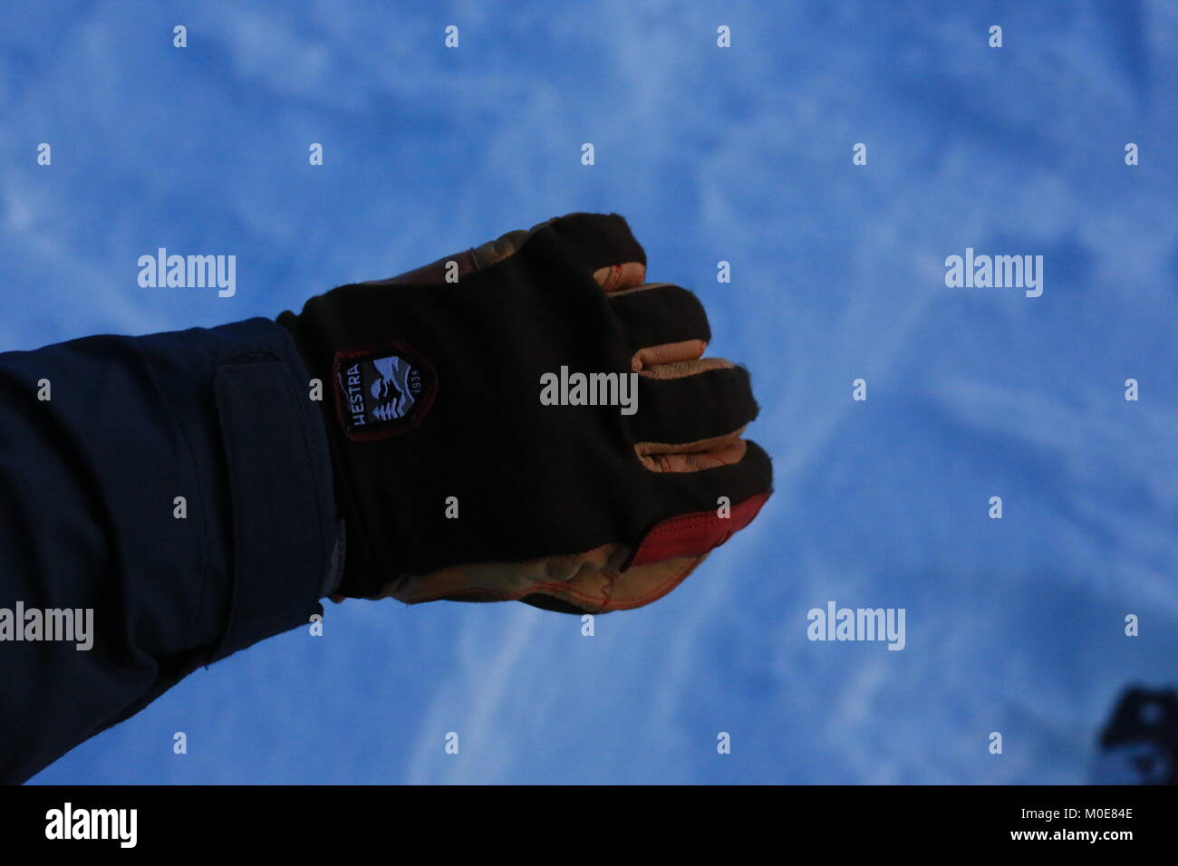 Skiers hand hi-res stock photography and images - Alamy