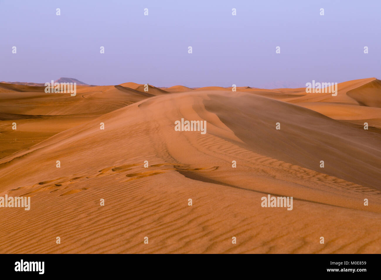 The Red sand of the Pink Rock Desert, Sharjah, Dubai, UAE Stock Photo ...