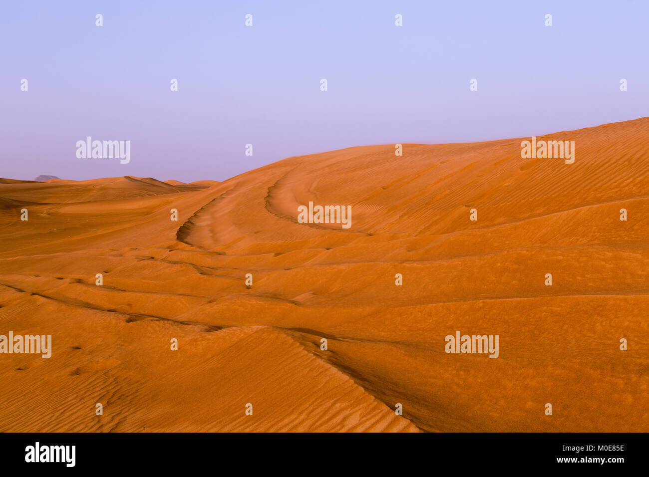The Red sand of the Pink Rock Desert, Sharjah, Dubai, UAE Stock Photo ...