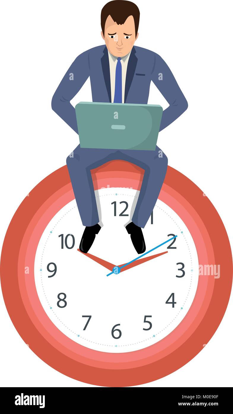 Wasting work Stock Vector Images - Alamy