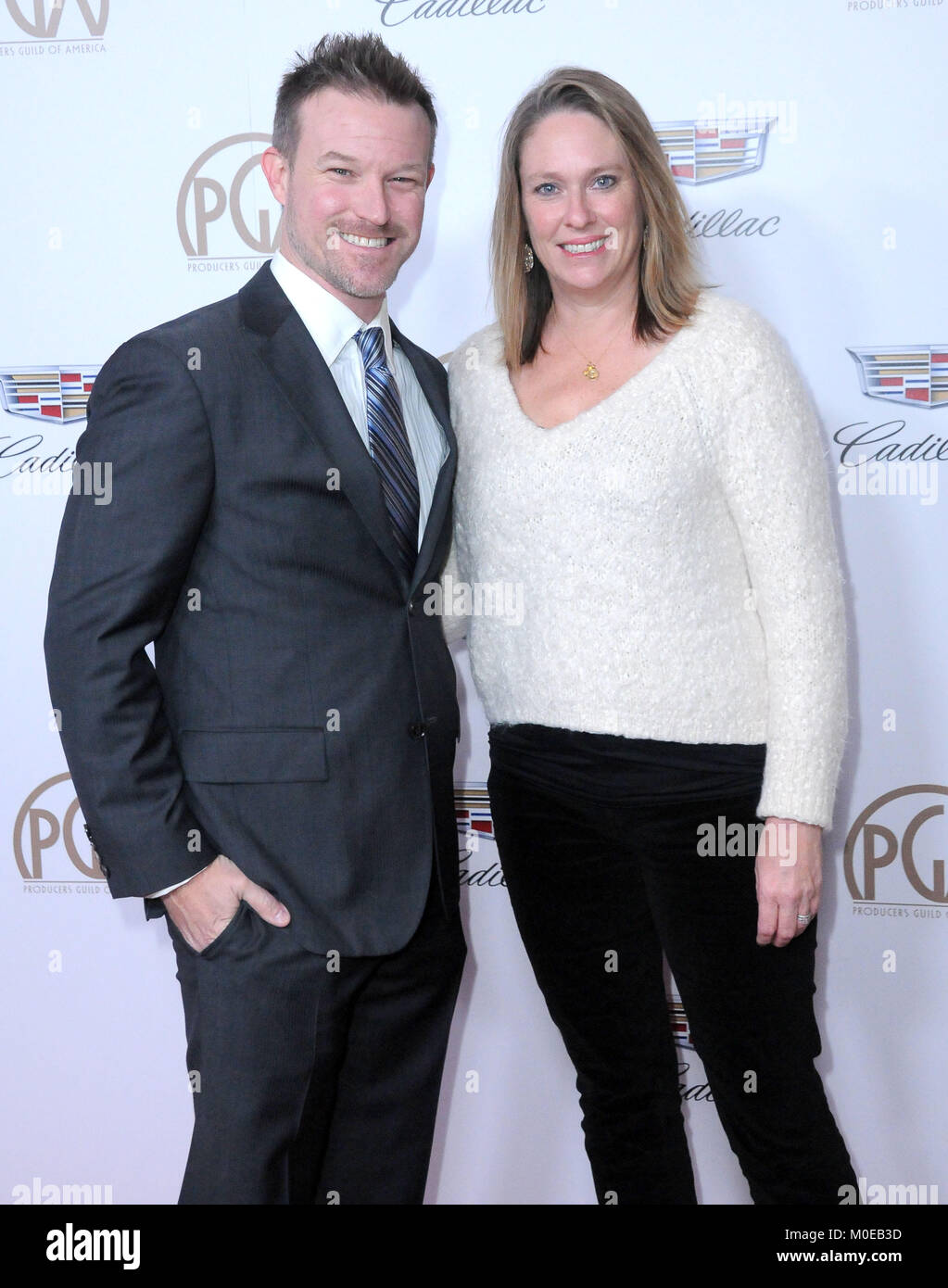 BEVERLY HILLS, CA - JANUARY 20: (L-R) Producers Scott Patch and Casey Kriley attend the 2018 ...