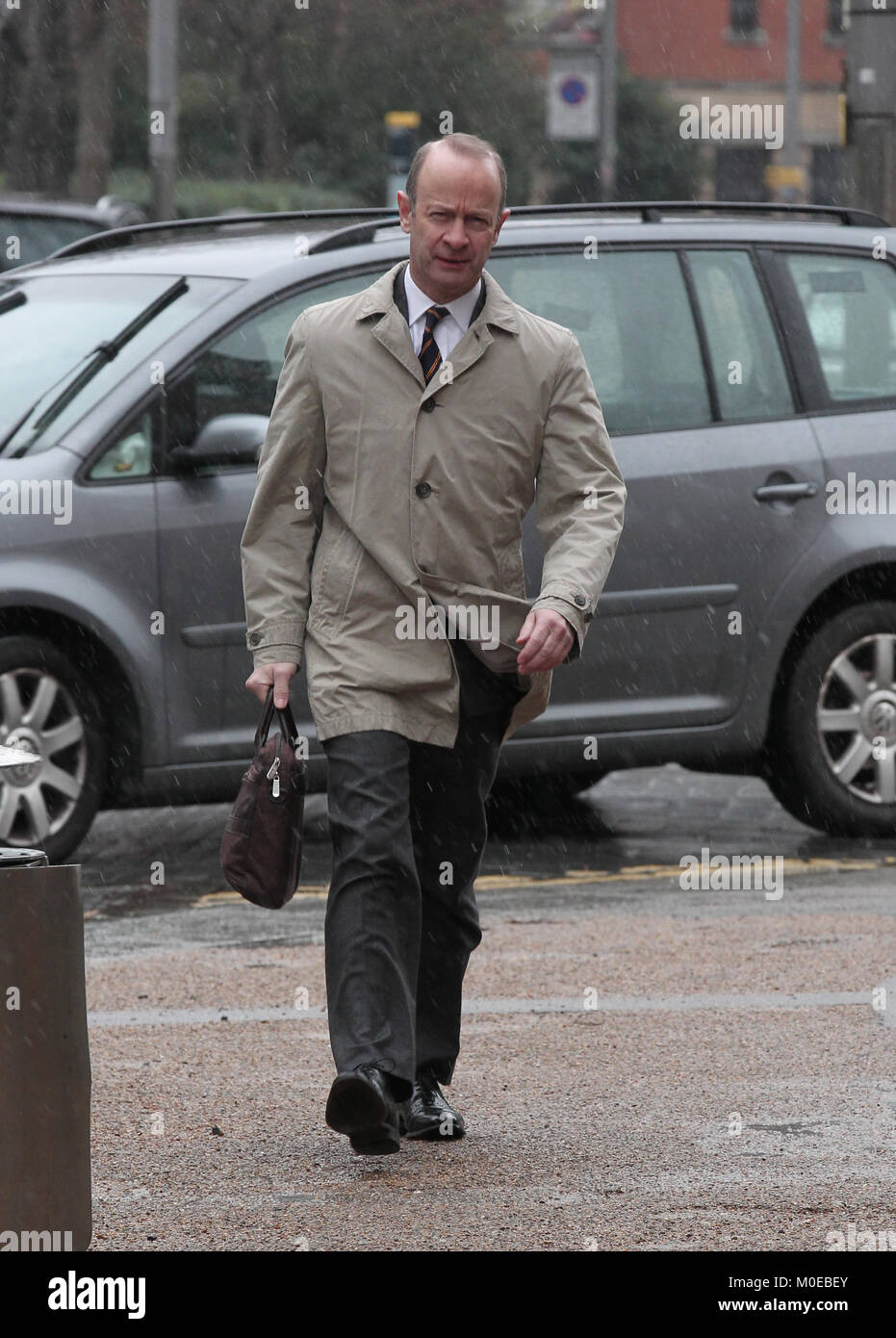London, UK. 21st January, 2018. UKIP leader Henry Bolton seen at ITV ...