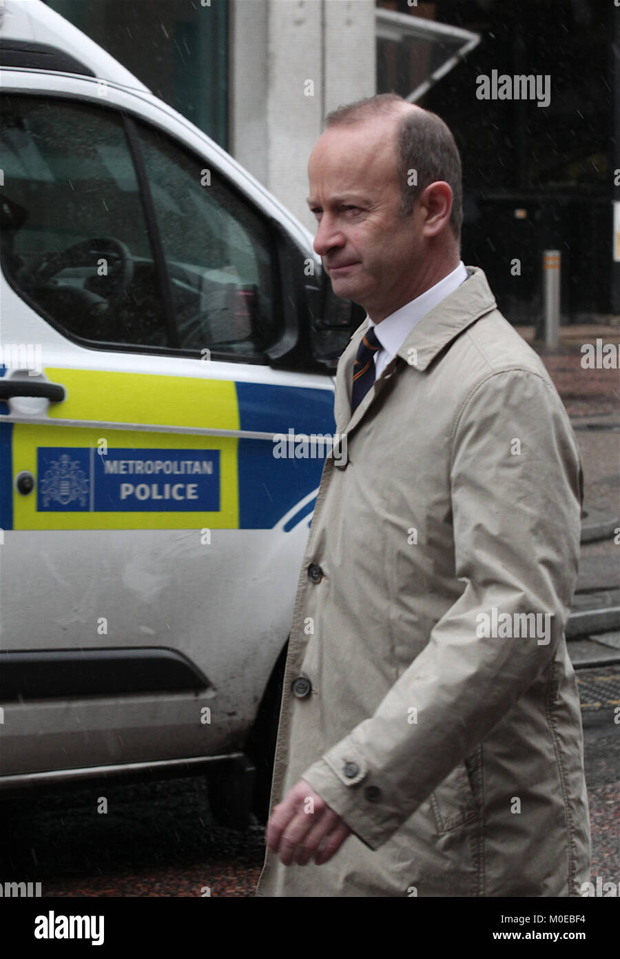 London, UK. 21st January, 2018. UKIP leader Henry Bolton seen at ITV ...