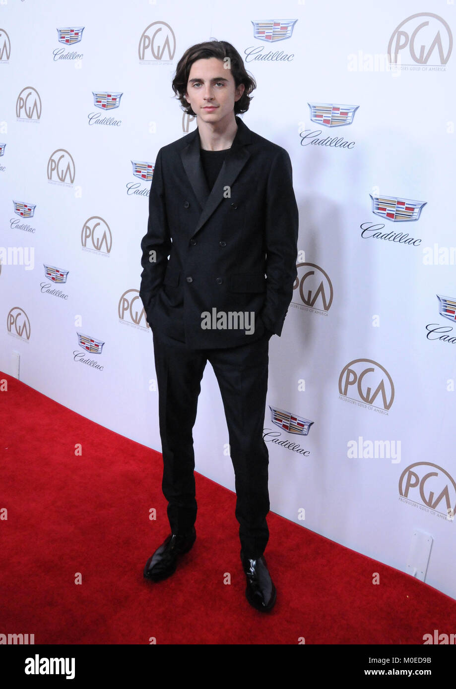 BEVERLY HILLS, CA - JANUARY 20: Actor Timothee Chalamet attends the ...