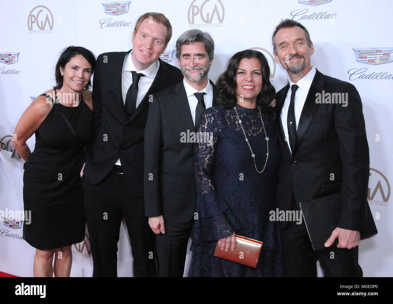 BEVERLY HILLS, CA - JANUARY 20: Phil Harris, Vincent Waller, Jennie ...