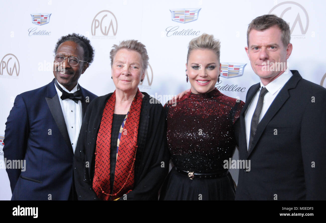 BEVERLY HILLS, CA - JANUARY 20: (L-R) Actors Clarke Peters, Sandy ...