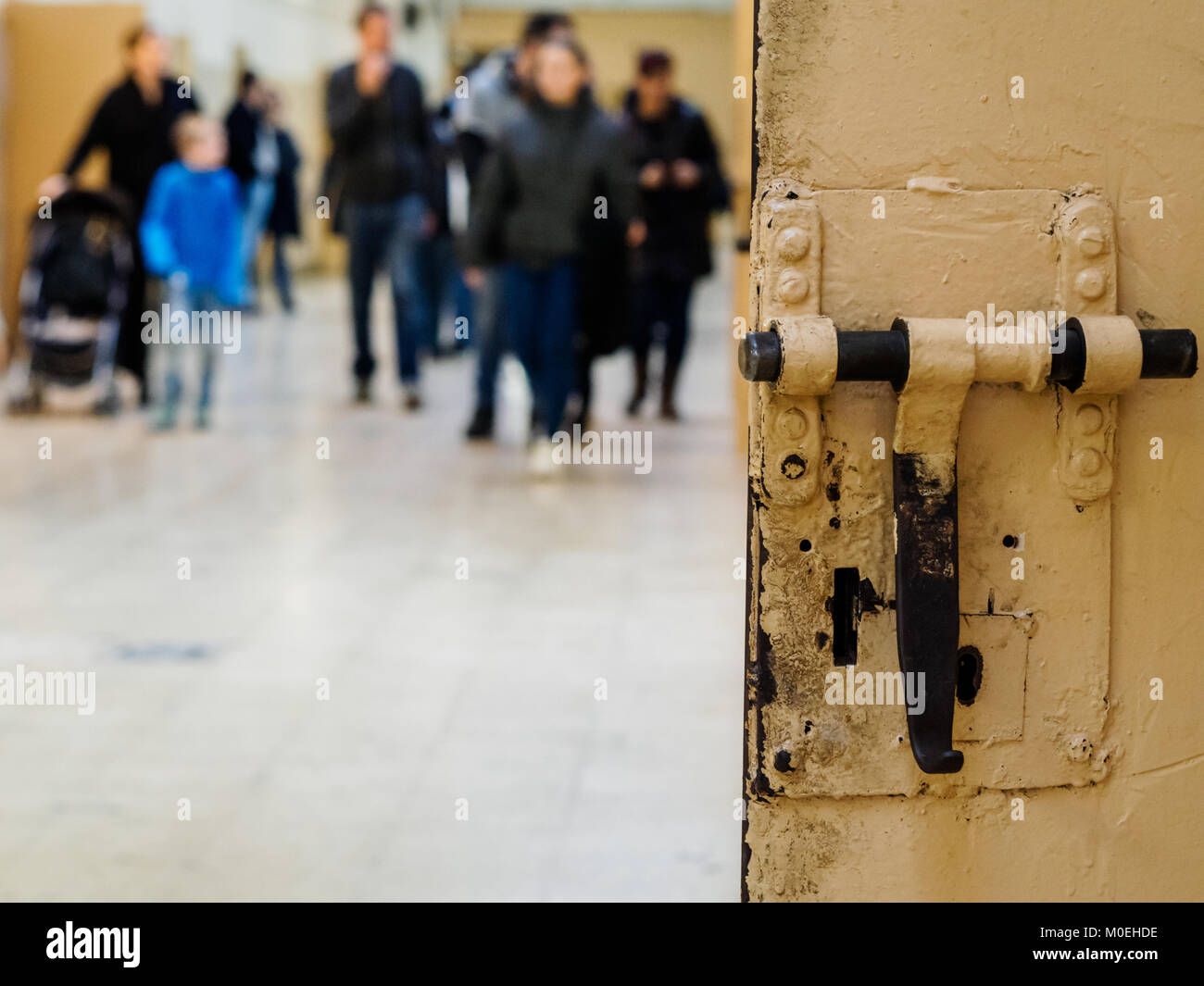 Barcelona, Spain. 21st Jan, 2018. The visitors could walk the galleries ...