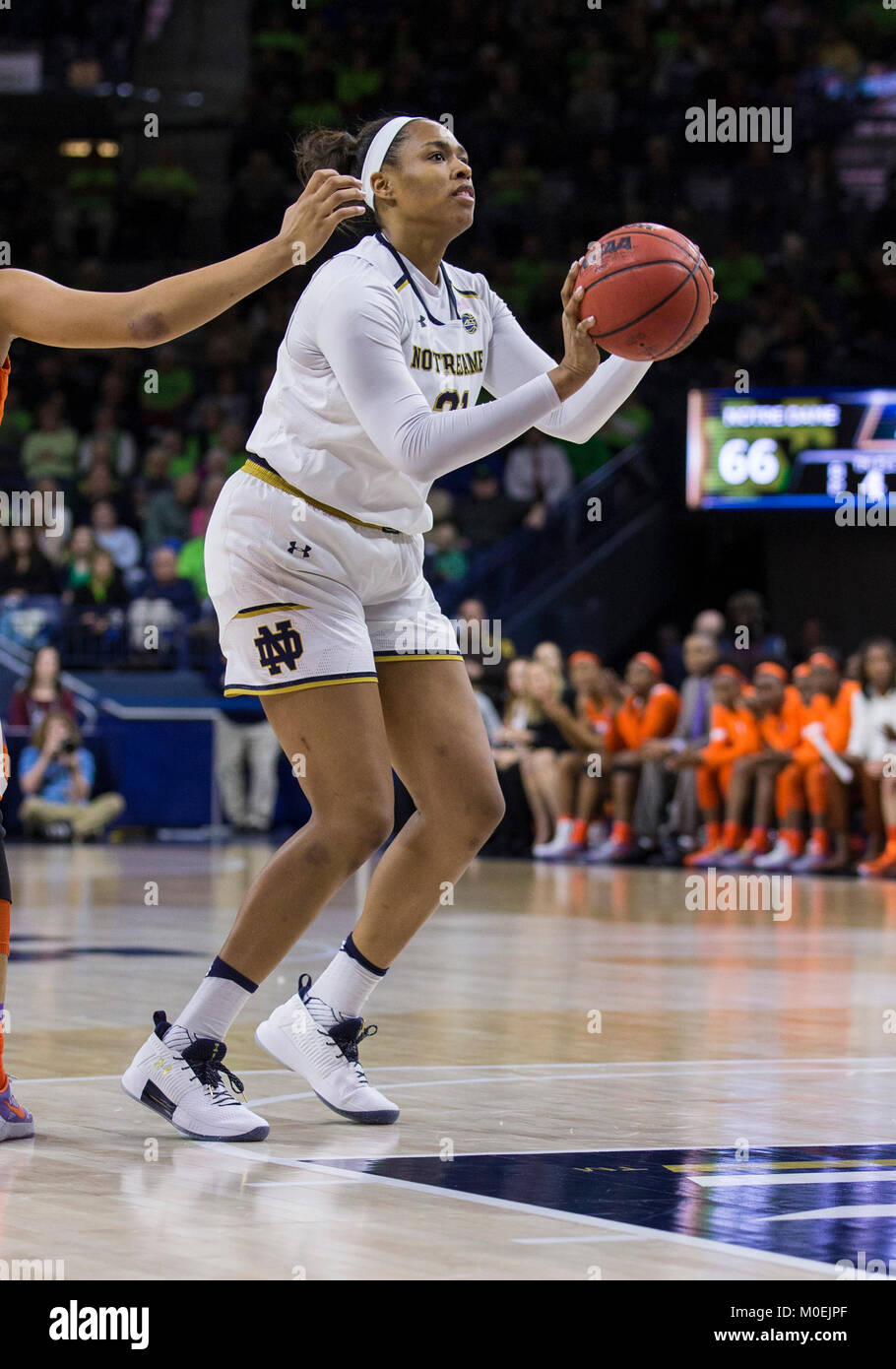 South Bend, Indiana, USA. 21st Jan, 2018. Notre Dame forward Kristina ...