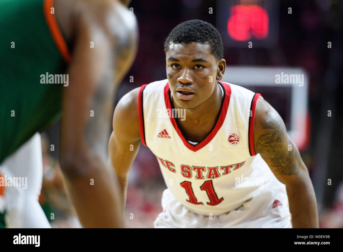 Raleigh, USA. 21st Jan, 2018. North Carolina State Wolfpack guard ...