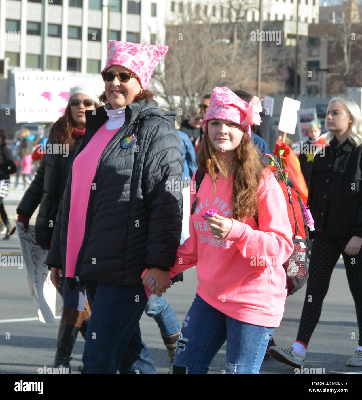 Denver, USA. 20th Jan, 2018. Woman's march in Denver, Colorado on Jan ...