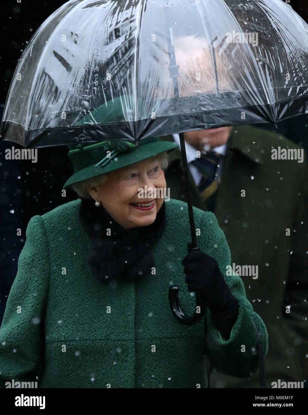 Castle Rising, Norfolk, UK. 21st Jan, 2018. HM Queen Elizabeth II ...