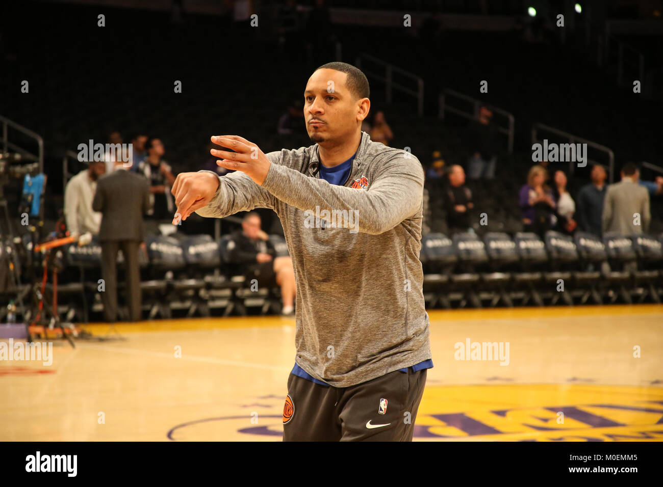 Los Angeles, CA, USA. 21st Jan, 2018. New York Knicks assistant Howard ...