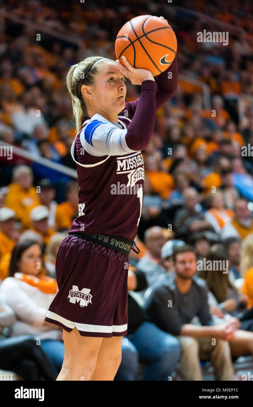 January 21, 2018: Blair Schaefer #1 of the Mississippi State Lady ...
