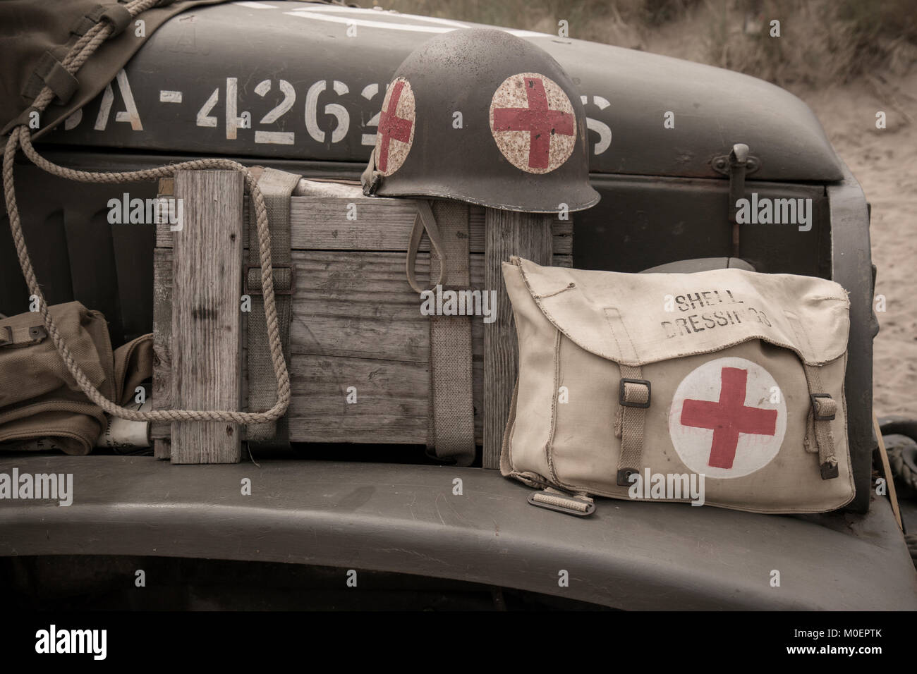 D-Day Display@ Saunton Sands Stock Photo - Alamy