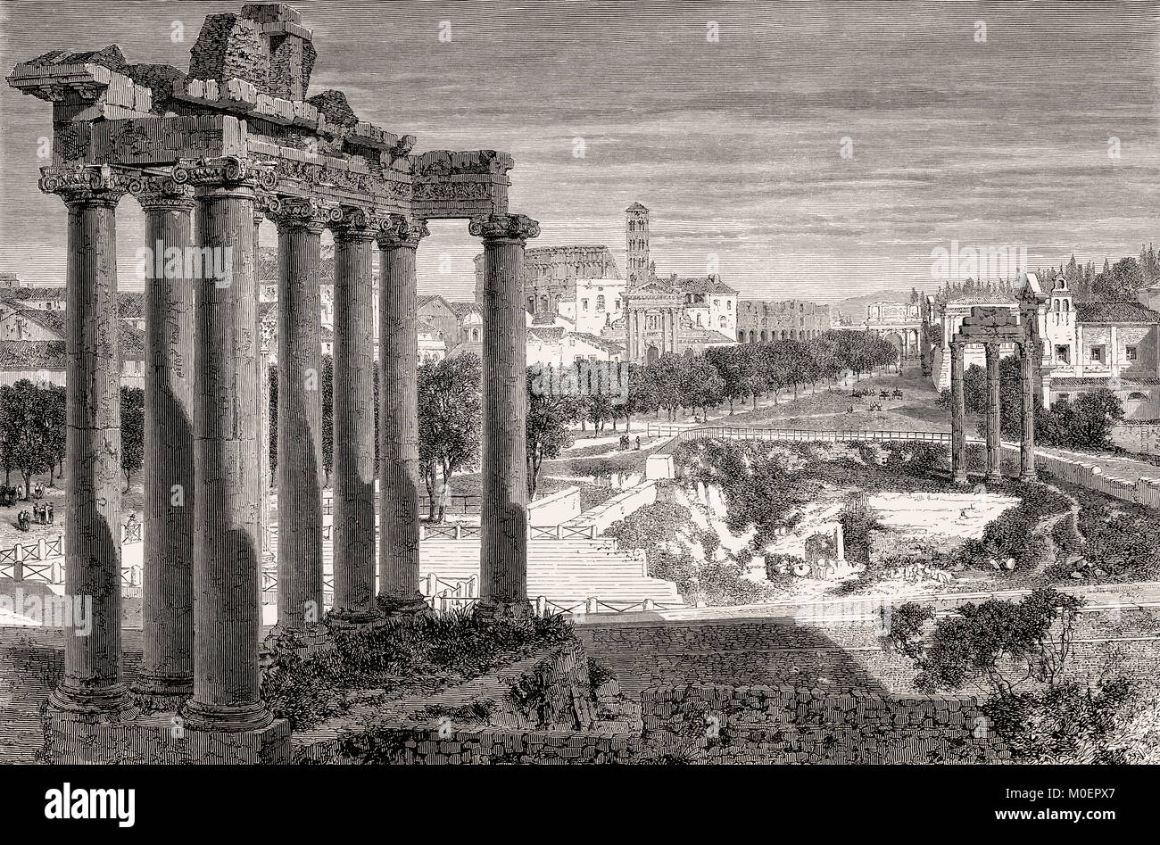 Roman forum illustration hi-res stock photography and images - Alamy