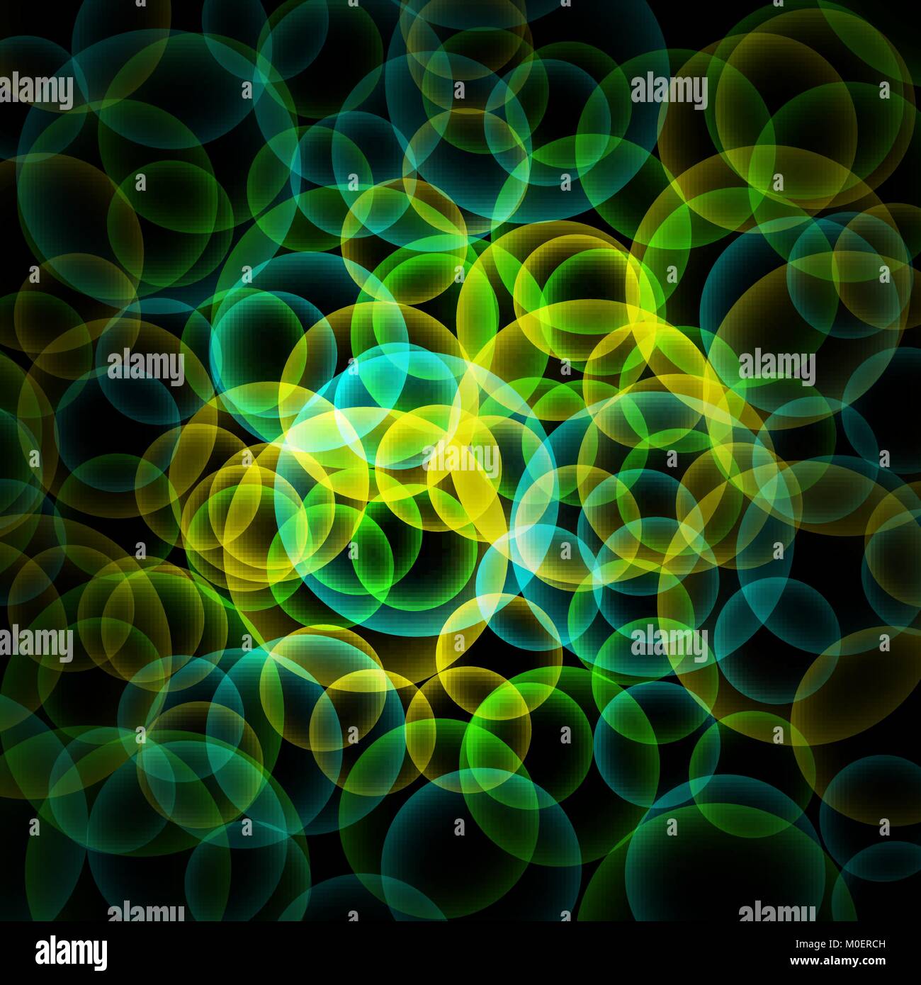 abstract vector glowing background with bright circles Stock Vector ...
