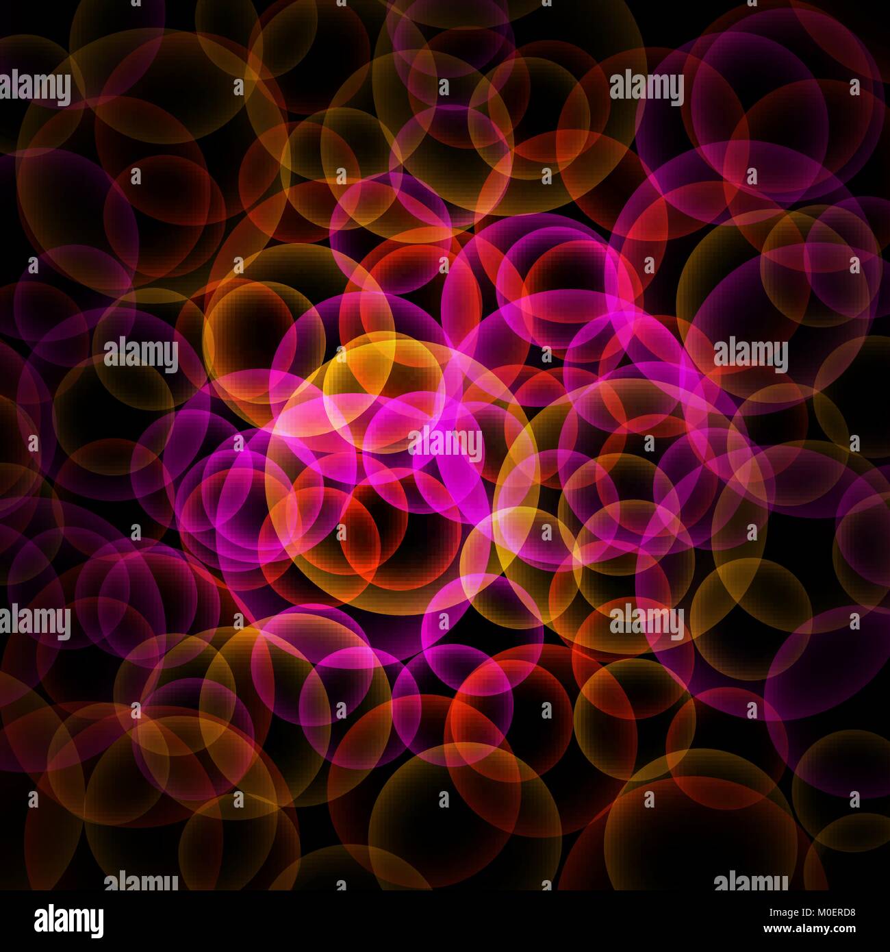 abstract vector glowing background with bright circles Stock Vector ...