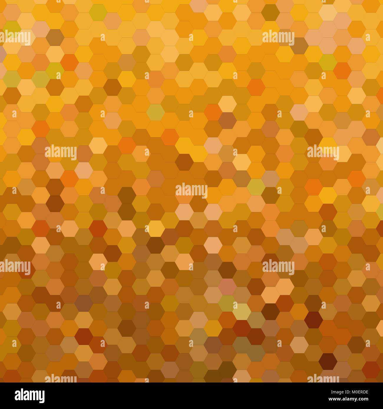 abstract vector geometric hexagon background - orange and yellow Stock ...