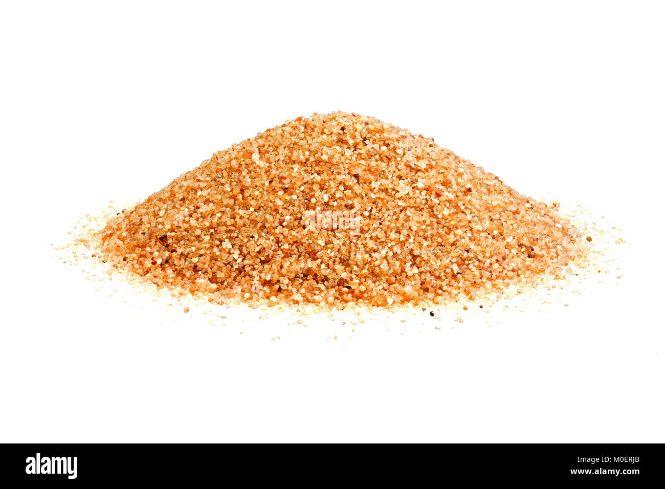 Pile of coarse sand isolated on white background Stock Photo - Alamy