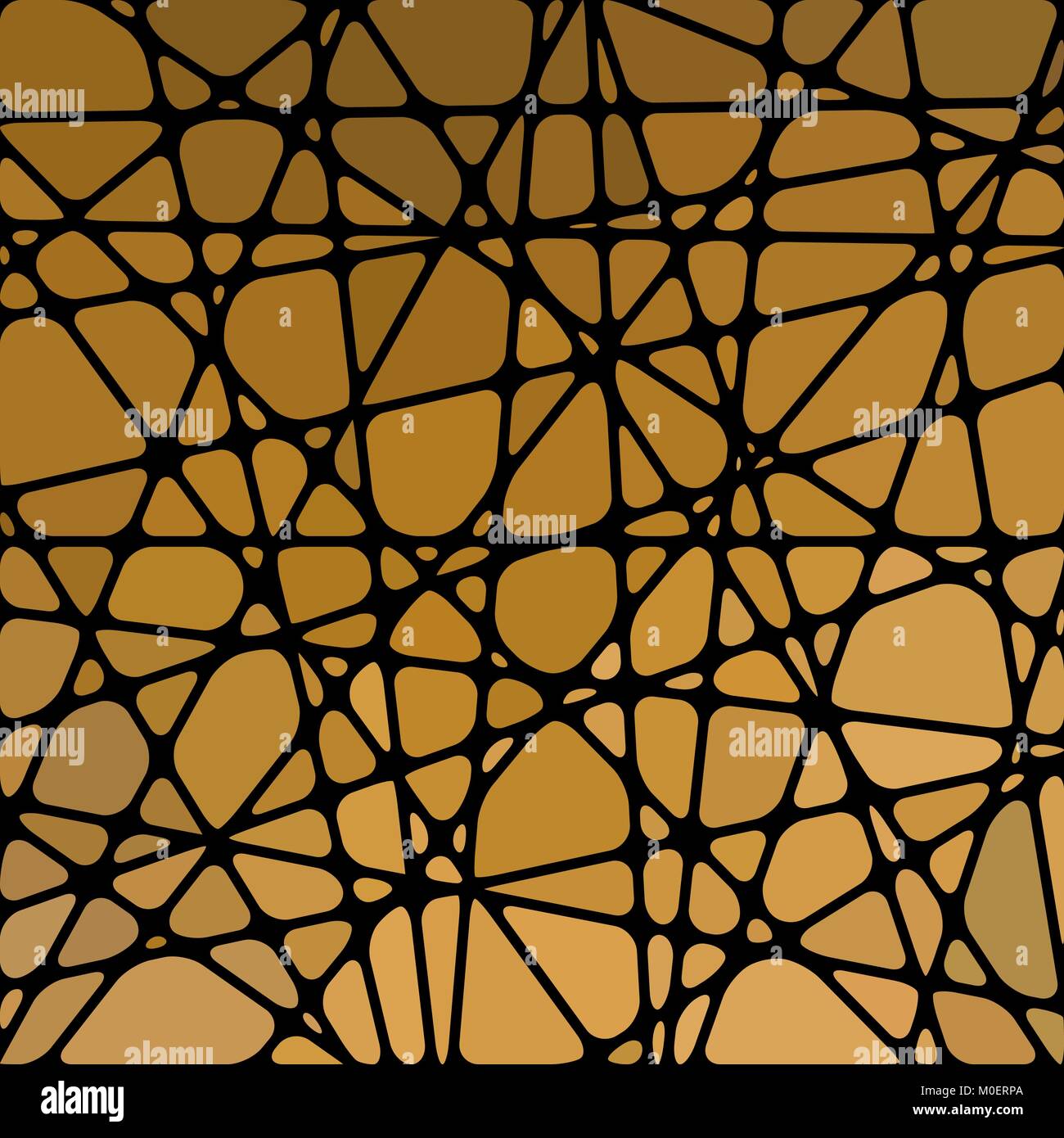 abstract vector stained-glass mosaic background - beige and brown Stock ...