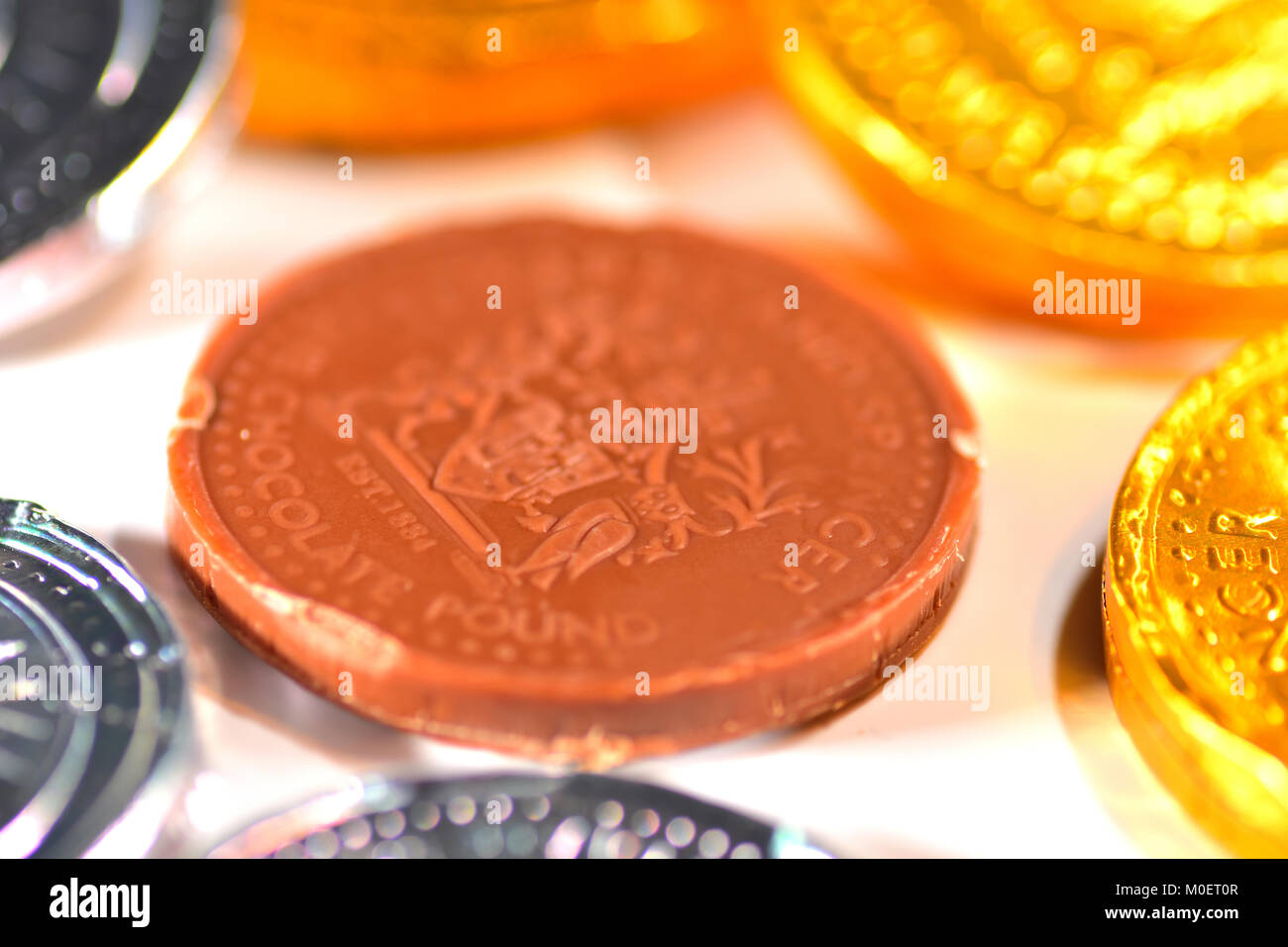 Chocolate coins christmas hi-res stock photography and images - Alamy