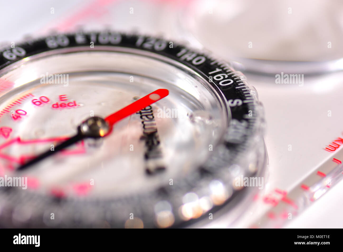 Map reading Compass Stock Photo - Alamy