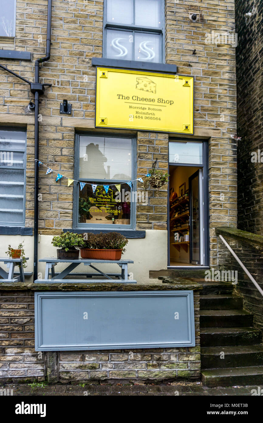 The chesse shop, Norridge Bottom, Holmfirth, United Kingdom Stock Photo ...