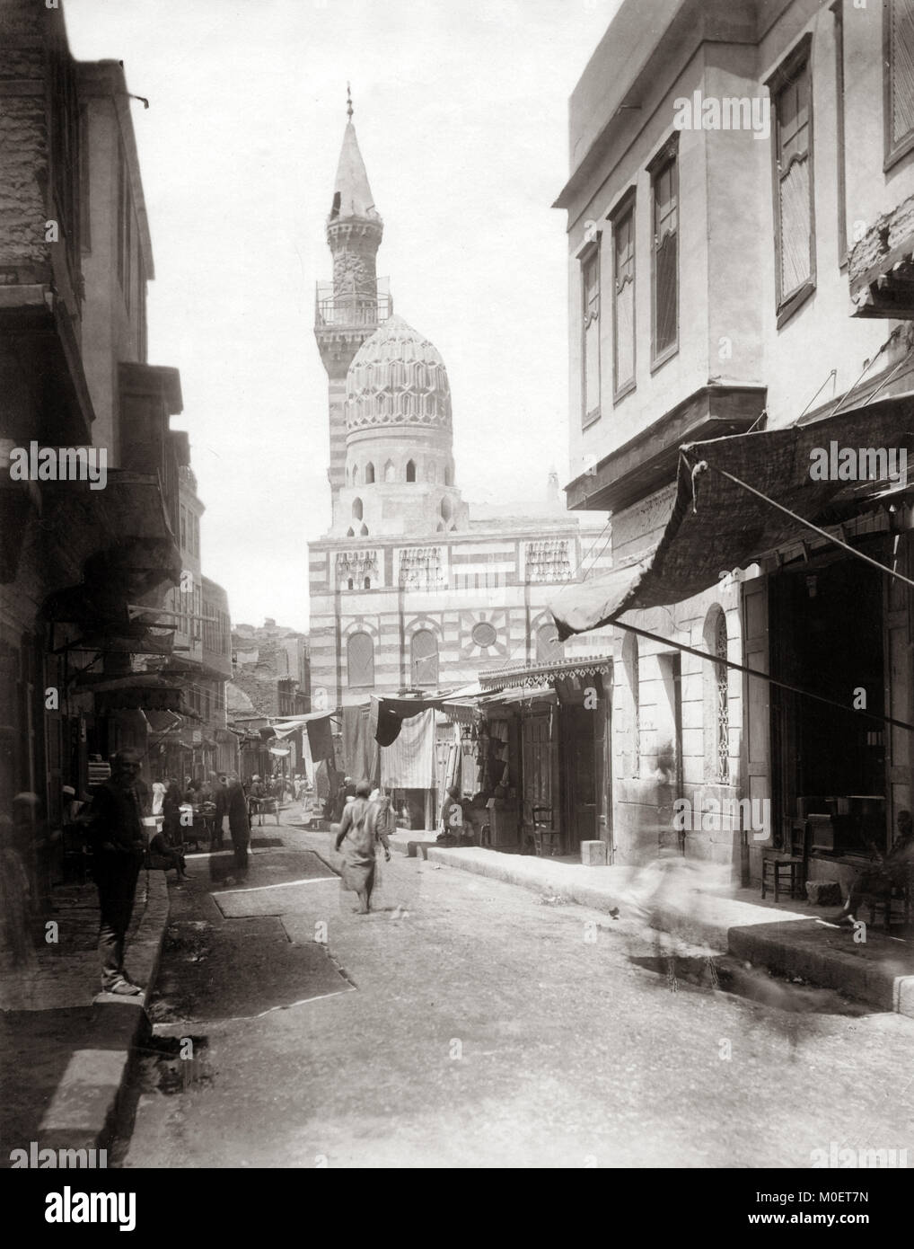 Street scene in Cairo, Egypt, c.1880's Stock Photo - Alamy