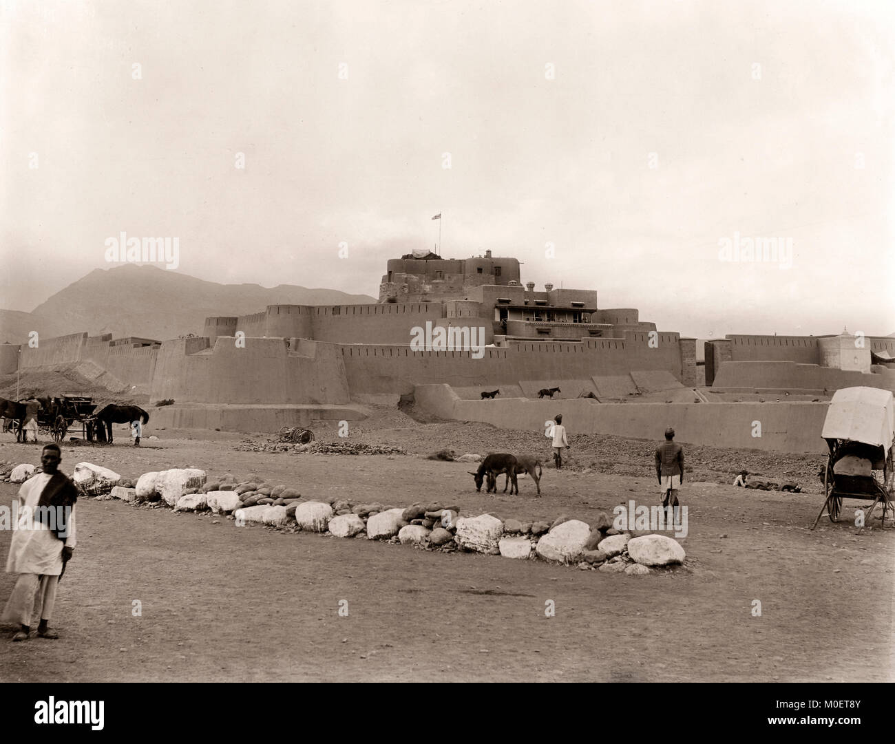 Jamrud Fort, Khyber Pass, NW Frontier, India (now Pakistan) c.1890's ...