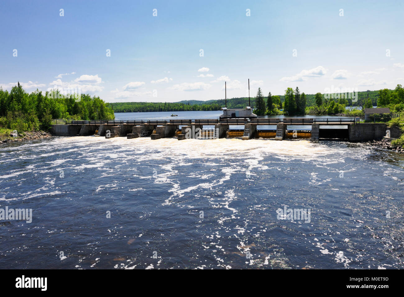 This is the Latchford dam, controlling the water ffom Bay lake and the ...