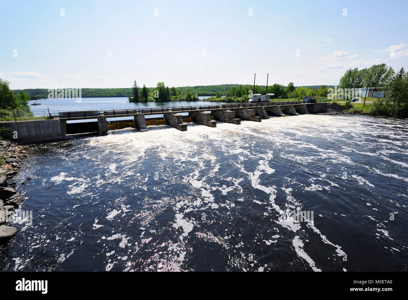 This is the Latchford dam, controlling the water ffom Bay lake and the ...