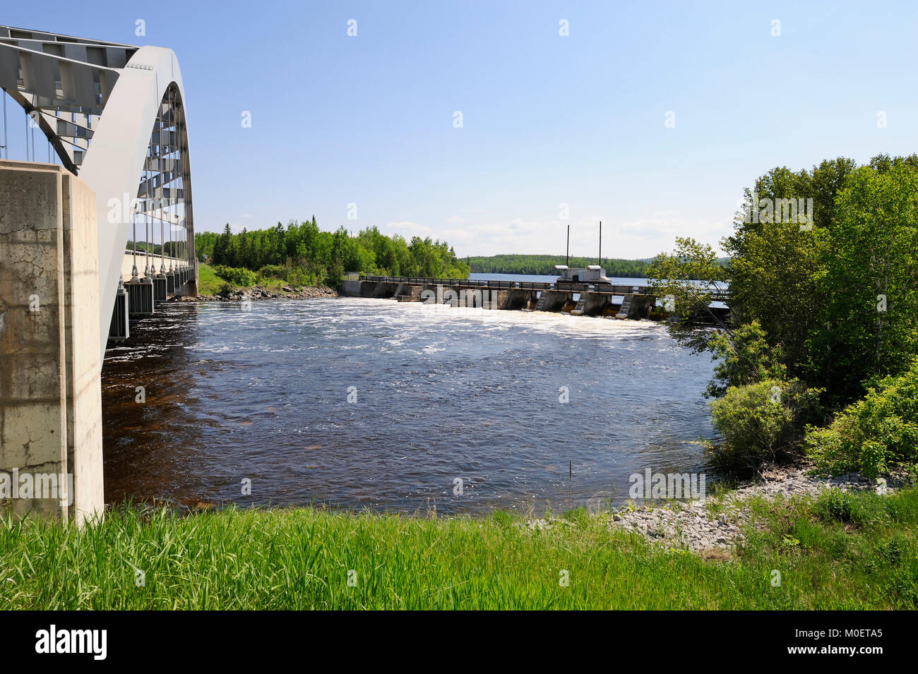 This is the Latchford dam, controlling the water ffom Bay lake and the ...