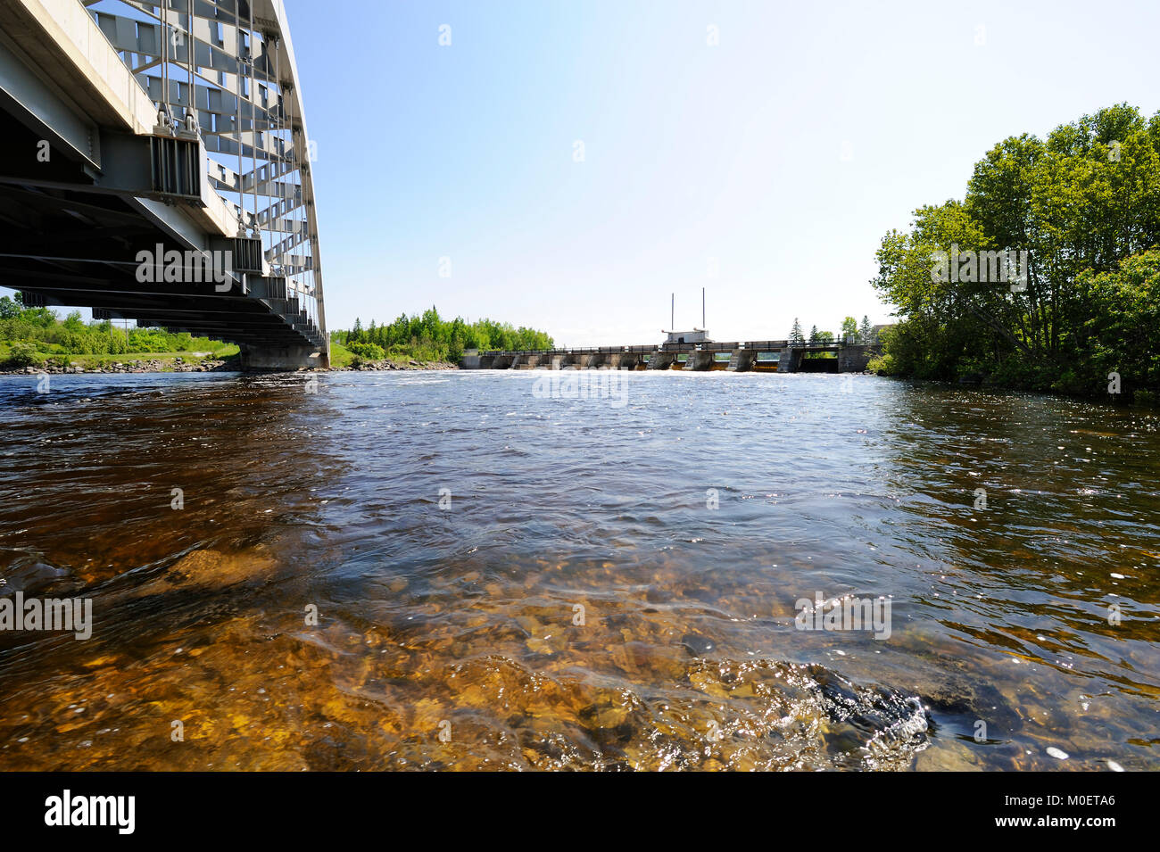 This is the Latchford dam, controlling the water ffom Bay lake and the ...