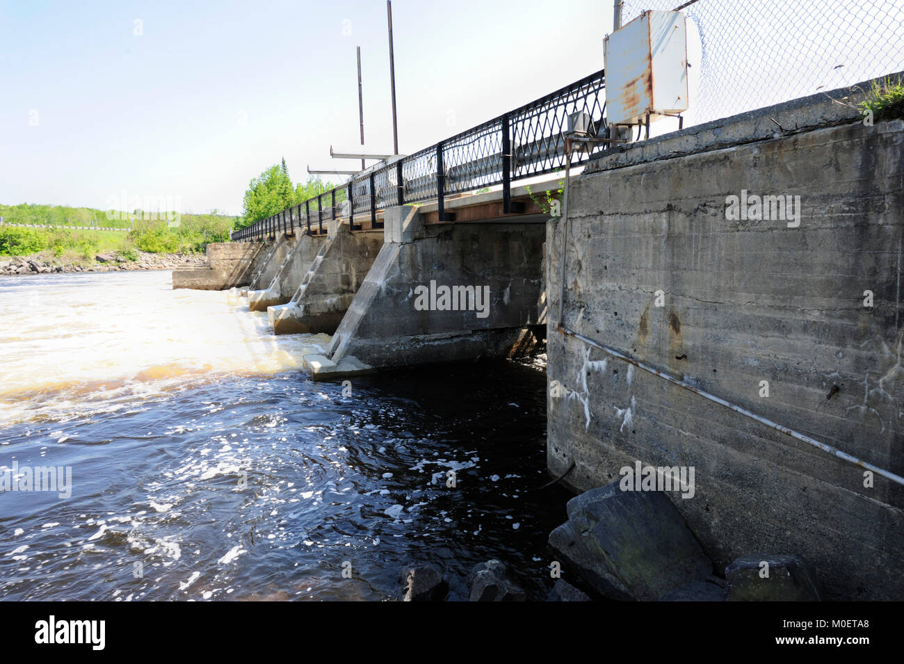 This is the Latchford dam, controlling the water ffom Bay lake and the ...