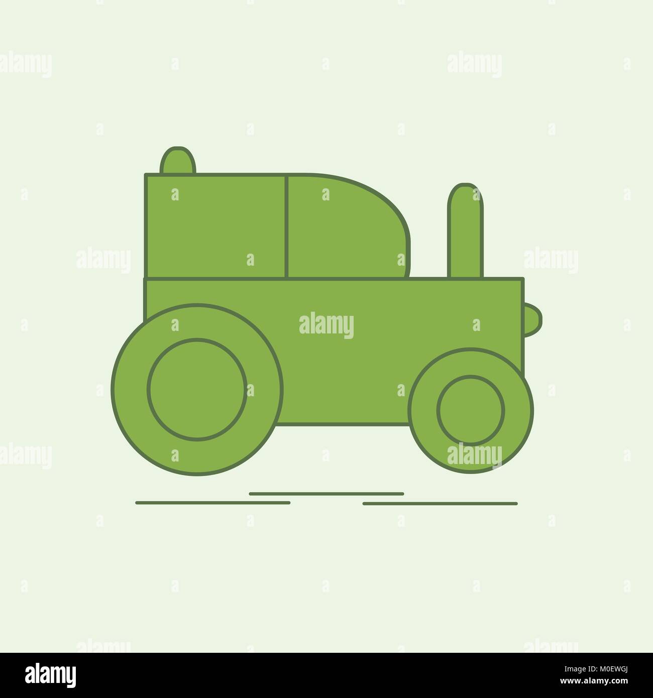 Children's toy: tractor. Design for poster or print Stock Vector Image ...
