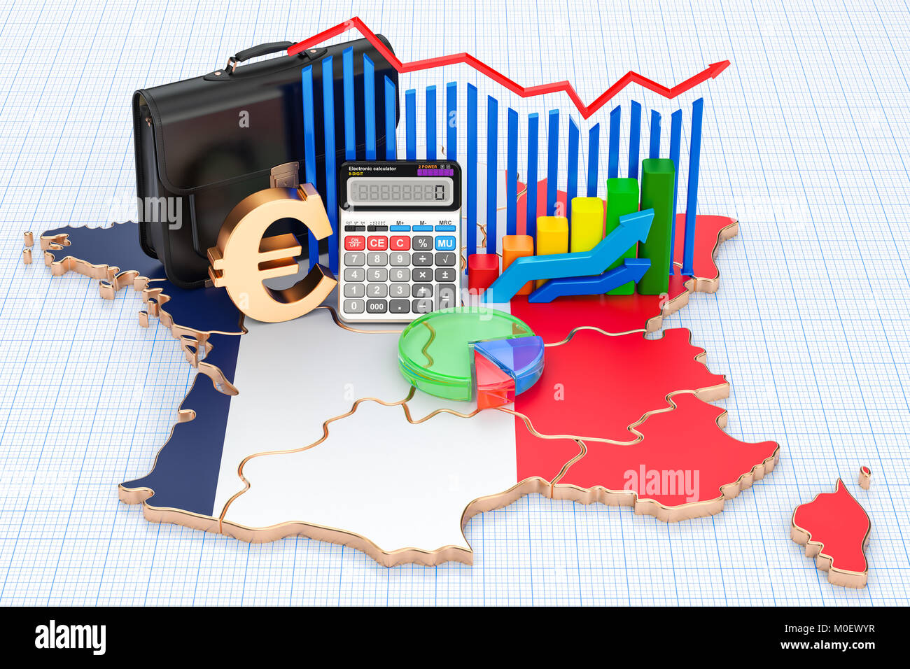 Map of france investment hi-res stock photography and images - Alamy