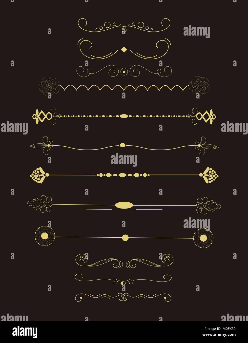 Filigree vector hi-res stock photography and images - Alamy