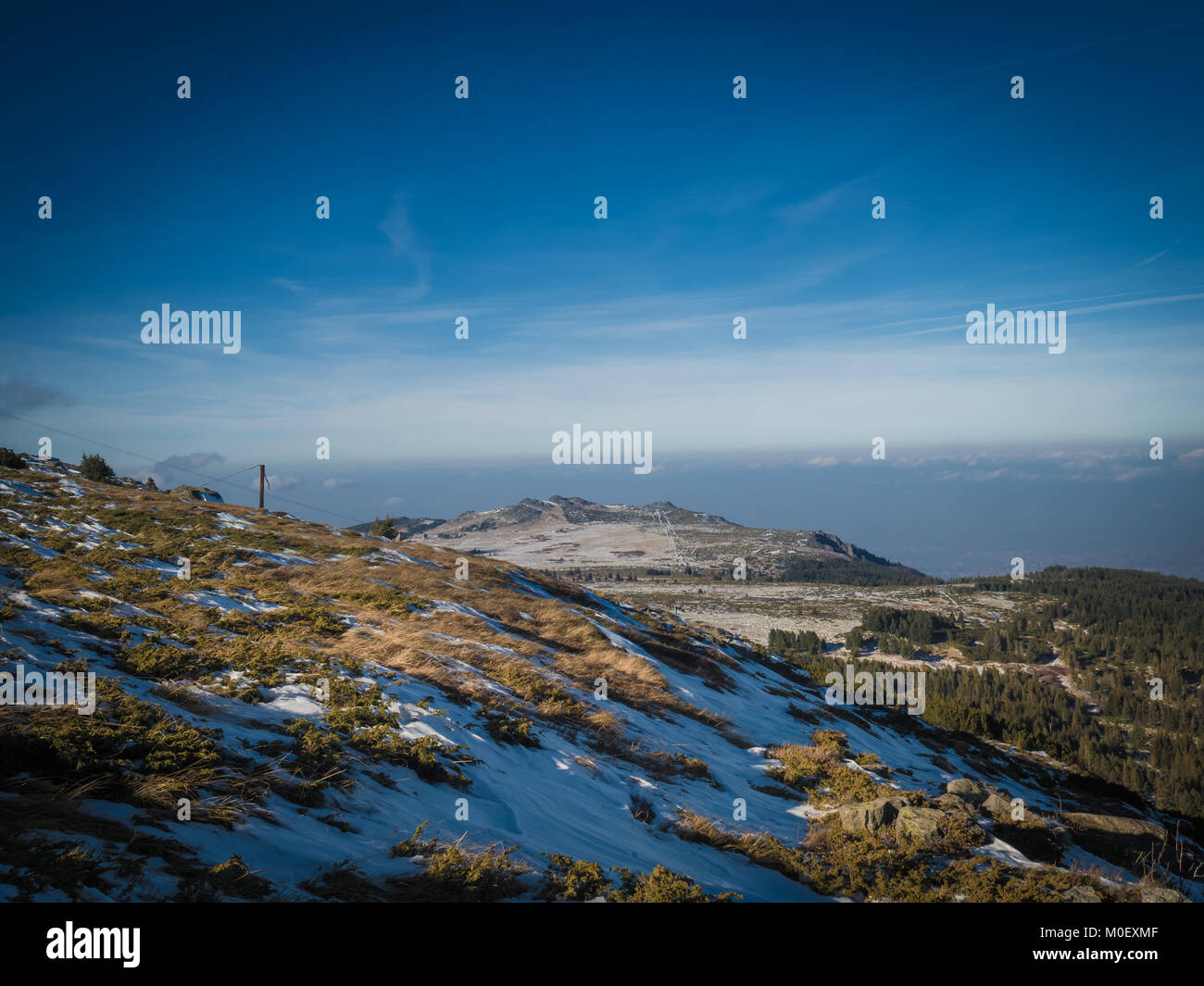 Mountain landscape in snow, Vitosha, Bulgaria Stock Photo - Alamy