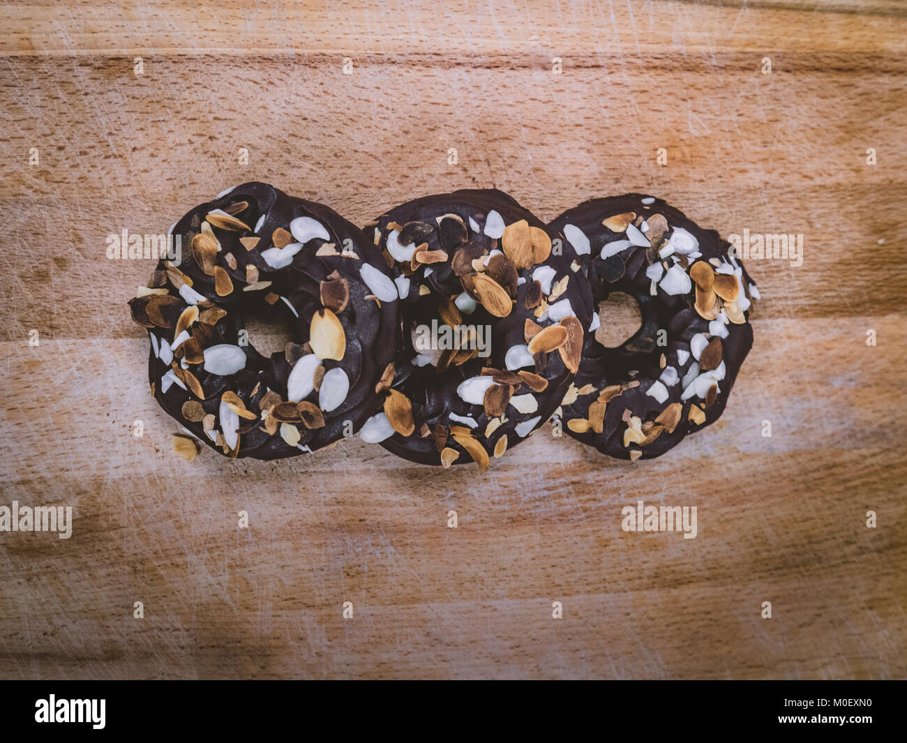 Three cookies in chocolate hi-res stock photography and images - Alamy