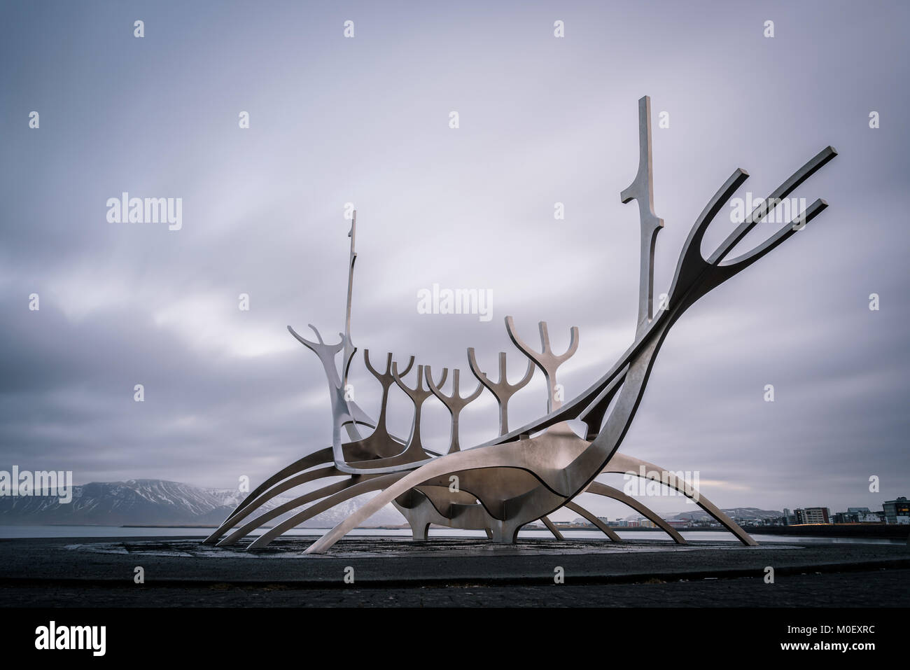 Reykjavík, Iceland. Sun Voyager, sculpture by Jón Gunnar Árnason ...