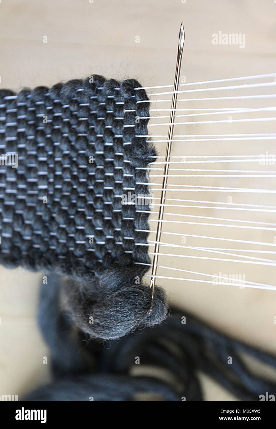 Weaving wool hi-res stock photography and images - Alamy