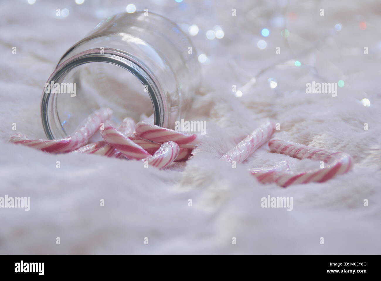 Christmas candy canes illuminated hi-res stock photography and images ...